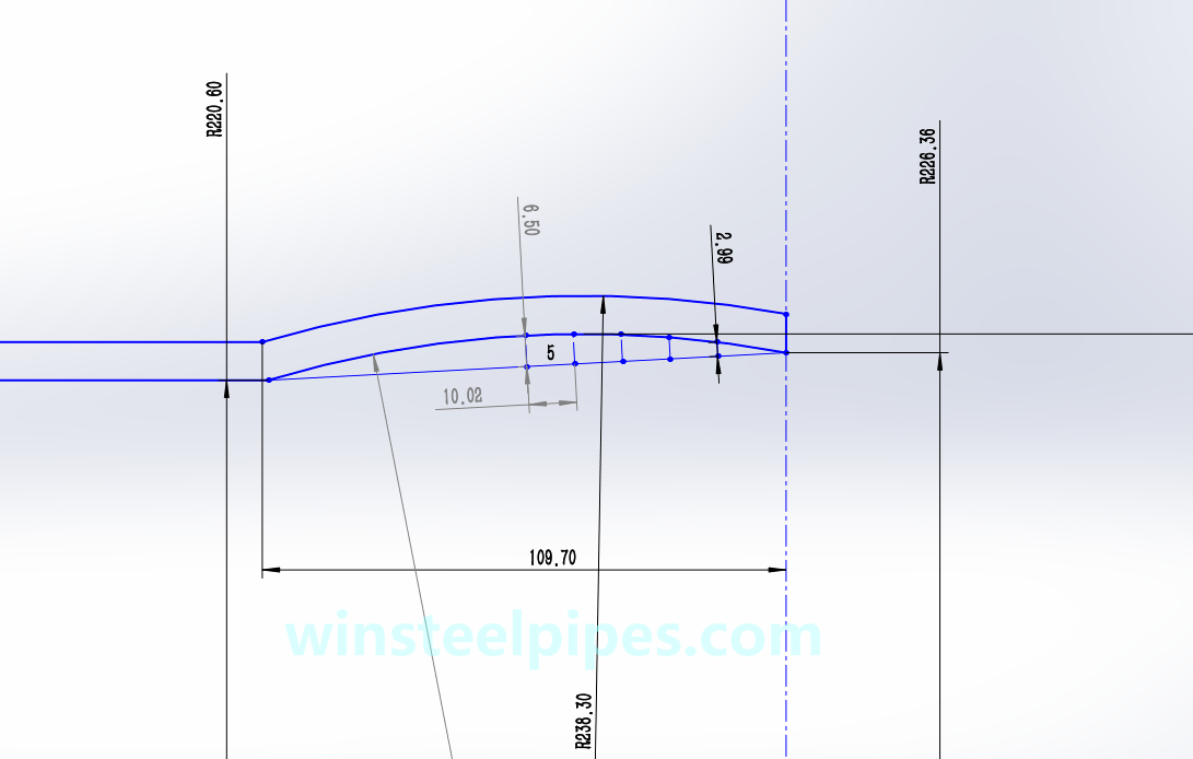 Spherical Socket End Pipe with Air Chamber Manufacturer | Winsteel